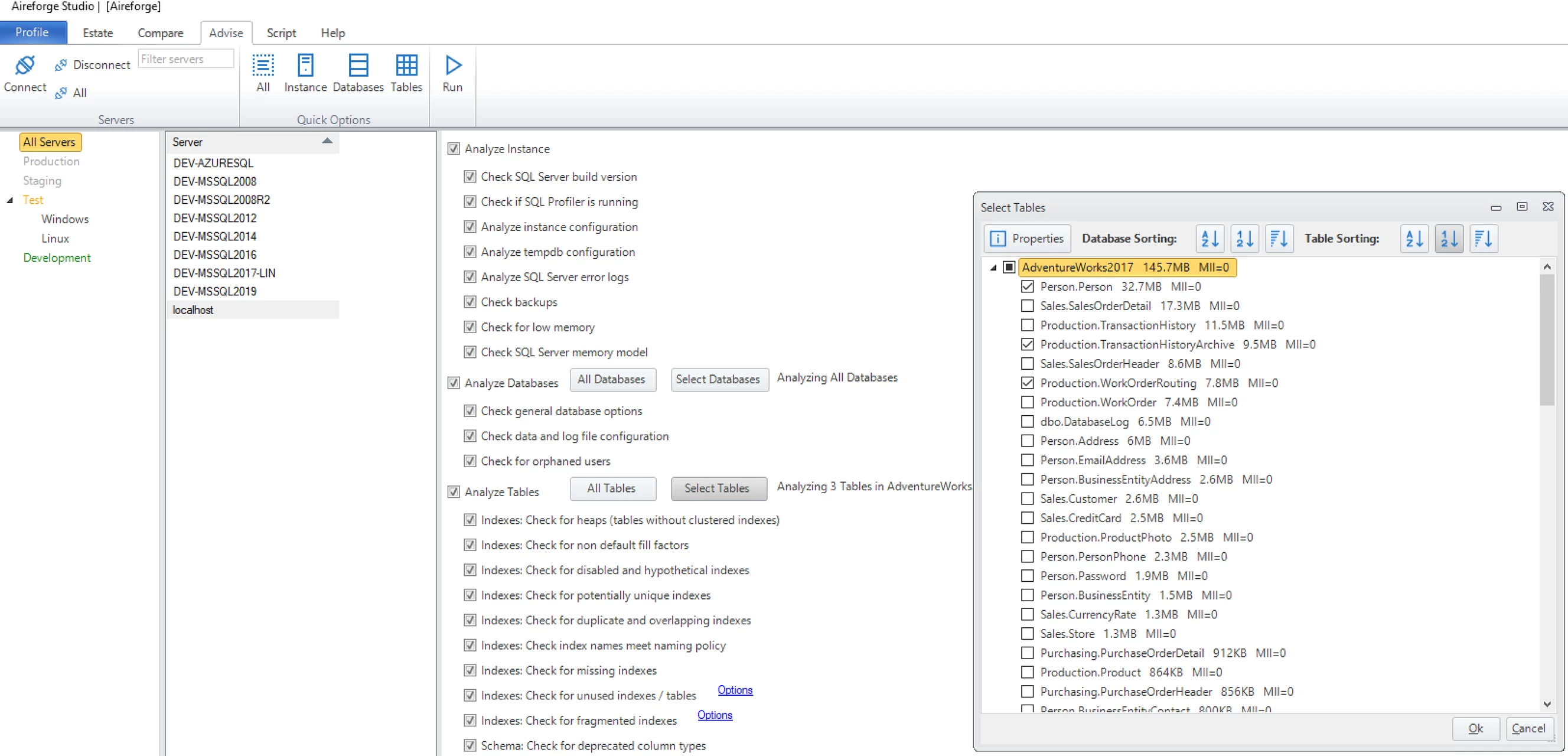 Performing an Analysis | Aireforge®